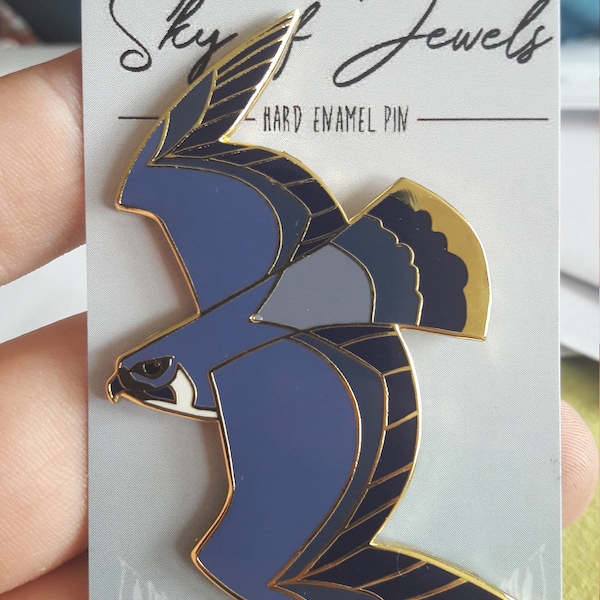 Peregrine Falcon Hard Enamel Pin | Falcon Pin | Art Deco | Bird Pin - Etsy