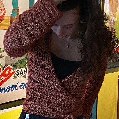 Crochet Top Pattern//crochet Wrap Top//tie Crochet Top//y2k Crochet ...