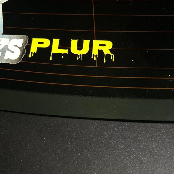 PLUR Vinyl Stickers - Peace, Love, Unity, Respect - Decals ...