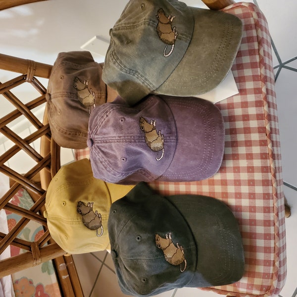 BROWN RAT RODENT Hat - Embroidered Men Women Wildlife Baseball Cap ...