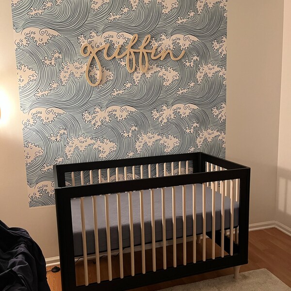 Wooden Name Sign Custom Name Sign Baby Shower Gift Custom Nursery Decor ...