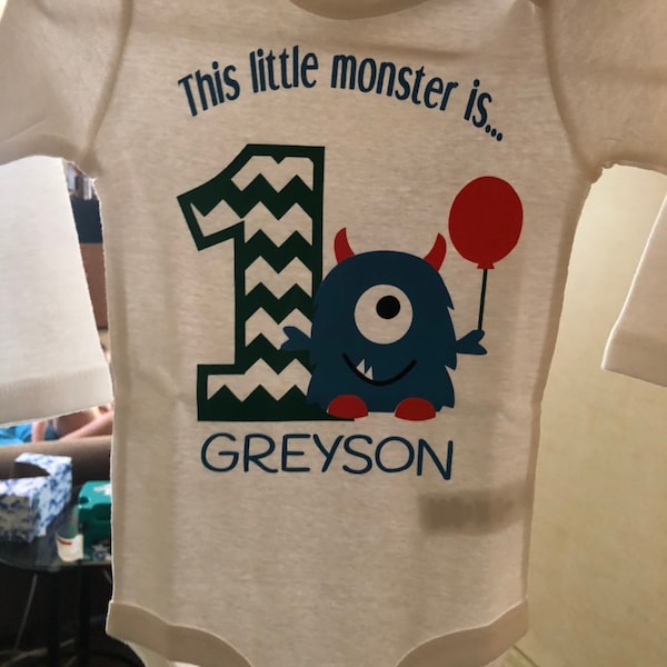 Monster Birthday Party, Monster Birthday Outfit Boy, Boy First Birthday ...