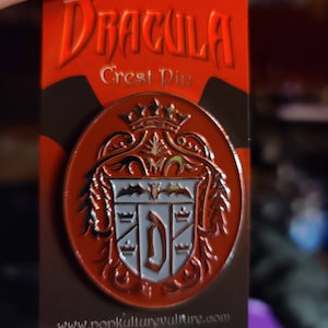 Dracula Crest Pin - Etsy