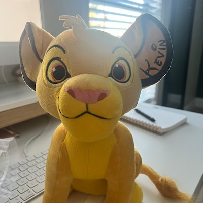 Personalized Disney Simba Plush, Birthday Gift, Birth Announcement ...
