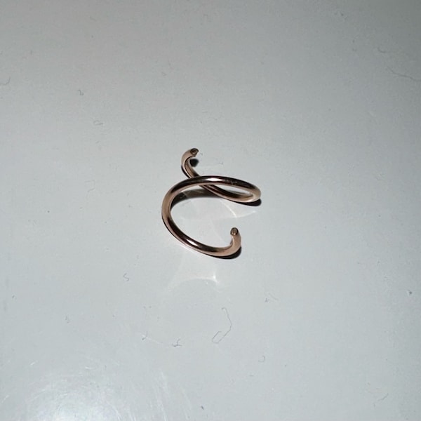 14k Gold Filled Double Hoop Nose Ring | Double Nose Ring Hoop | Small ...