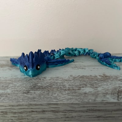 Mizu Element Dragon 3d Printed Articulated Dragon - Etsy