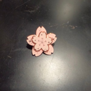 Sakura Spinning Hard Enamel Pin Cherry Blossom Kawaii Pins Stress ...