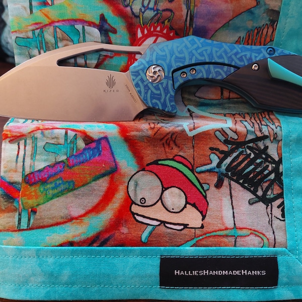 EDC Hank Topography Themed Hank Men's Handkerchief Women's Handkerchief ...