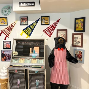 CUSTOM Mini Pennant Small Felt Pennant on a Stick Personalized Design ...