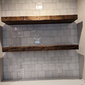 Matte Distressed Floating Shelf - Etsy