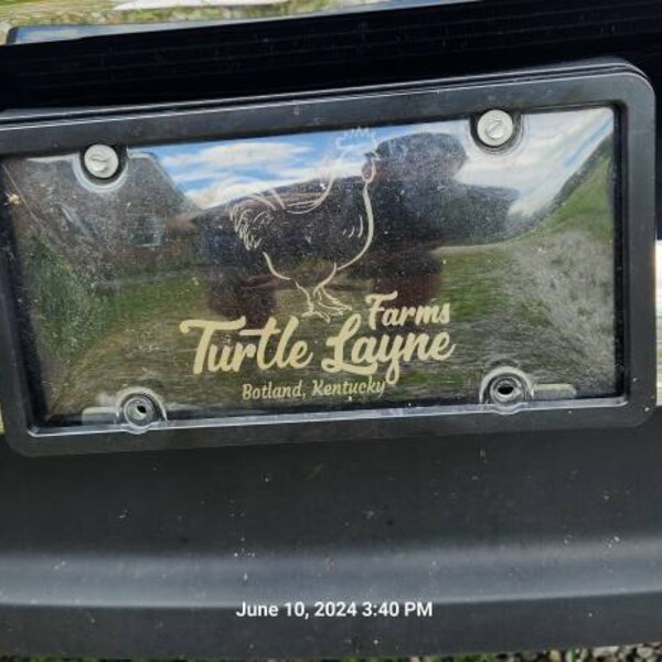 American Flag Laser Engraved License Plate, Laser Engraved License ...