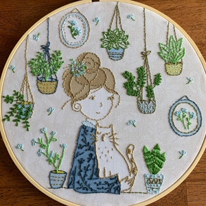 Modern Hand Embroidery Kit 8 Inch 20 Cm Hoop Art - Etsy