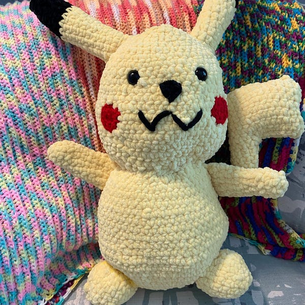 Crochet PDF Pattern - Super Easy Tutorial Cute Pikachu Amigurumi ...
