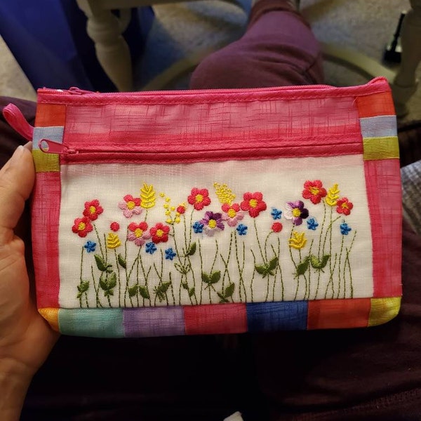 Korean Traditional Pouch - Patchwork & Embroidery - Etsy