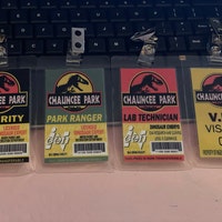 Jurassic Park Jurassic World Badges Visitors Badges Vip Visitors Badges