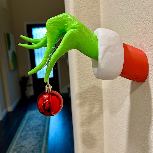 Grinch's Christmas Hand - Etsy