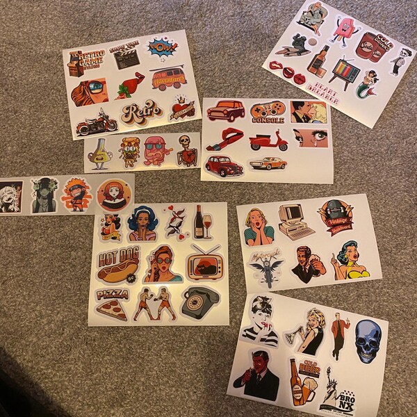 50pc Formula One Stickers F1 Vinyls Cute Cyclist Decals | Sticker Bomb ...