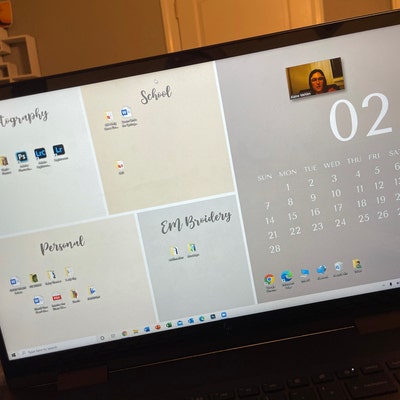 2023 Desktop Wallpaper, Desktop Organizer, 2023 Calendar, Mac, Pc ...