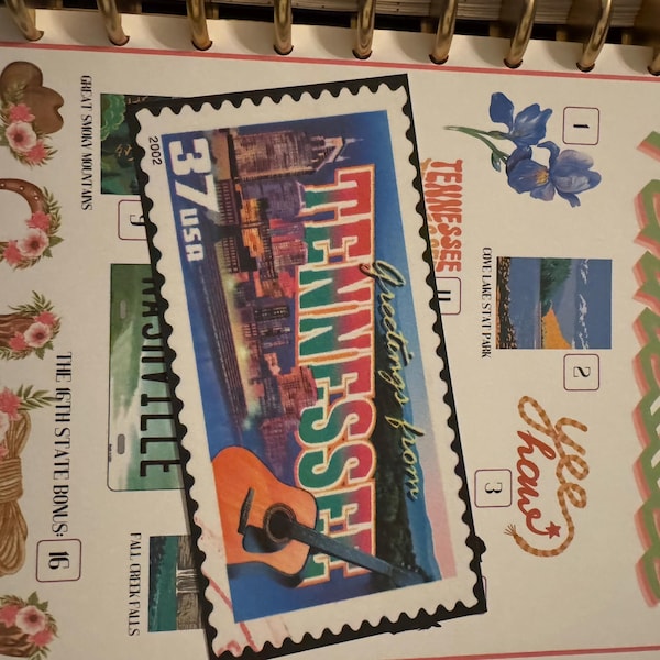 Tennessee the 16th State Savings Challenge and Cash Envelope - Etsy