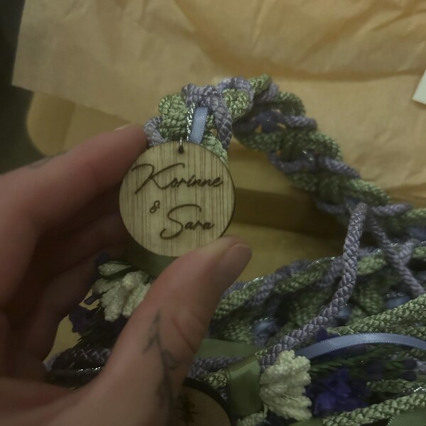 Handfasting Cord - Green Bloom - Bespoke Artisan Celtic Knot Wedding ...