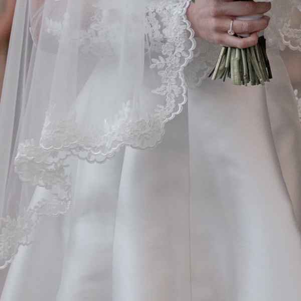 Kate Middleton Veil, Inspired Bridal Veil, Princess Kate Veil | Elbow ...