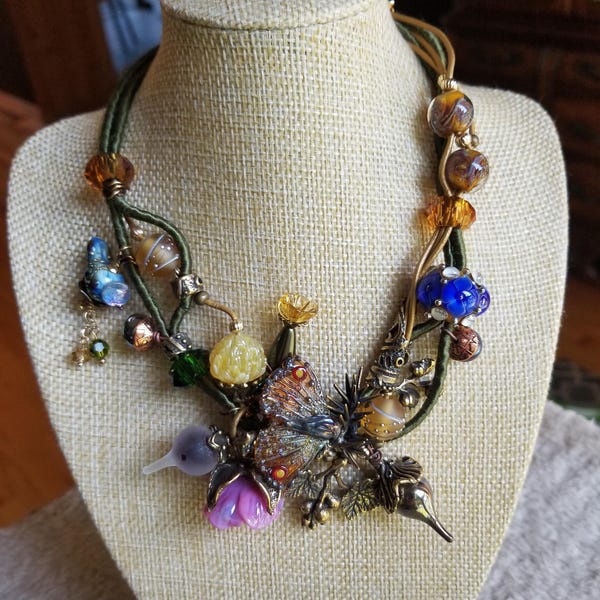 Ten 10 Small BLUEBERRY Handmade Lampwork Bead / Berries/ Beading ...