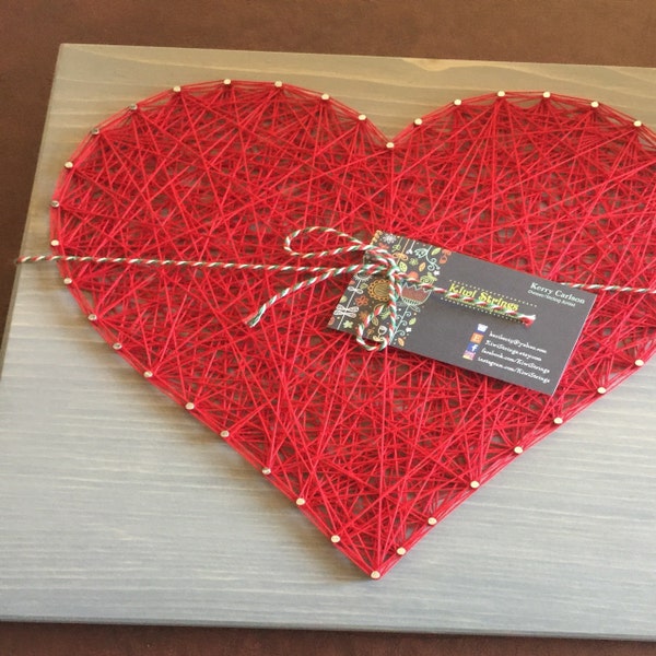 MADE TO ORDER Heart String Art Love and Romance Gallery Wall Wedding ...