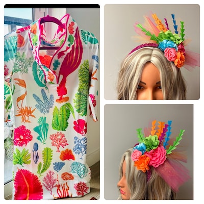 Whimsical Organza Fabric Flowers Faux Camellia or Magnolia Floral Craft ...