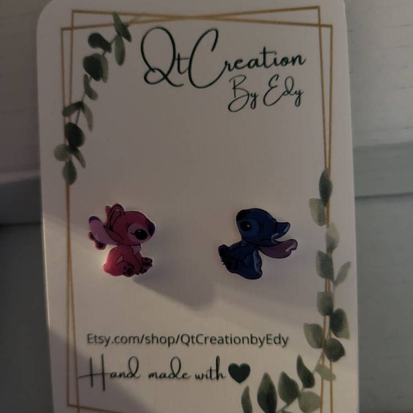 Cartoon Inspired Earrings. Dangle and Stud Earrings. - Etsy