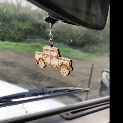 Key Ring Land Rover Defender 90 110 130 Wooden Key Chain MULTI LISTING ...