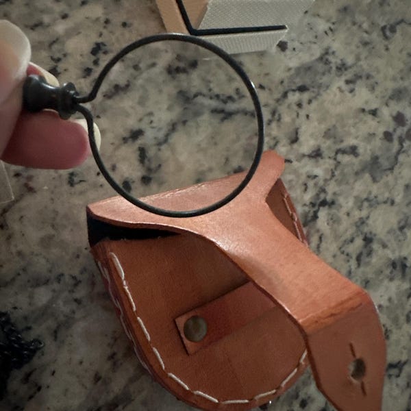 10x Pocket Monocle, Steampunk Magnifying Glass With Leather Box - Etsy