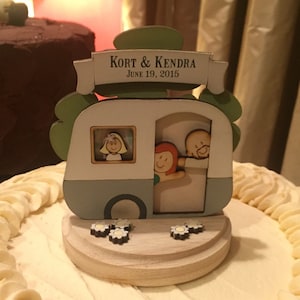 Caravan Wedding Topper Personalised Cake Topper Keepsake Decoration - Etsy