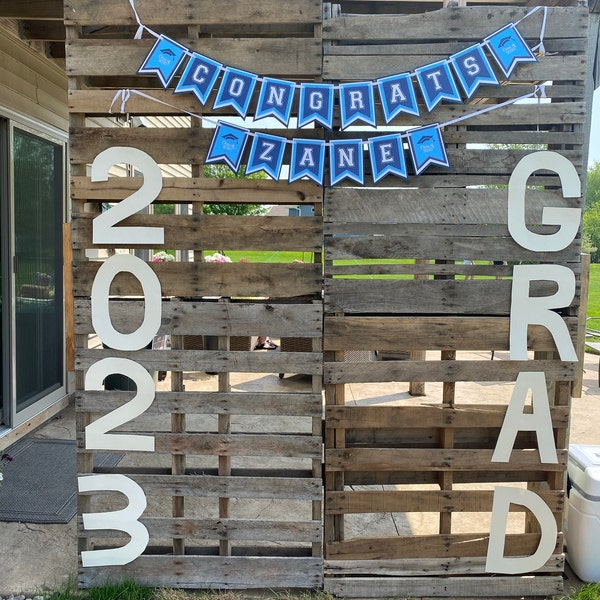 GRADUATION BANNER, Graduation Party Decorations, Class of 2025 Banner ...