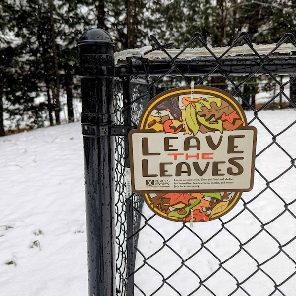 Leave the Leaves - Yard and Garden Sign for Xerces Society - Etsy