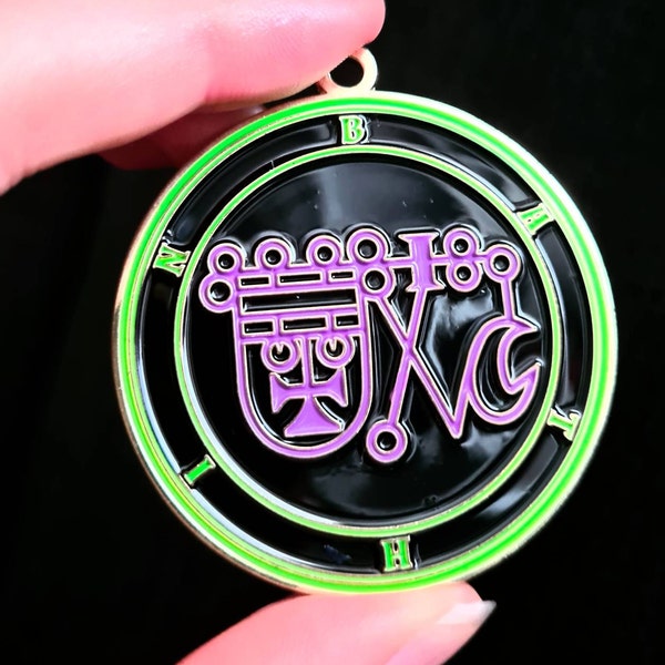 Bathin Sigil Necklace // Ars Goetia Demon Seal// Lesser Key of Solomon ...