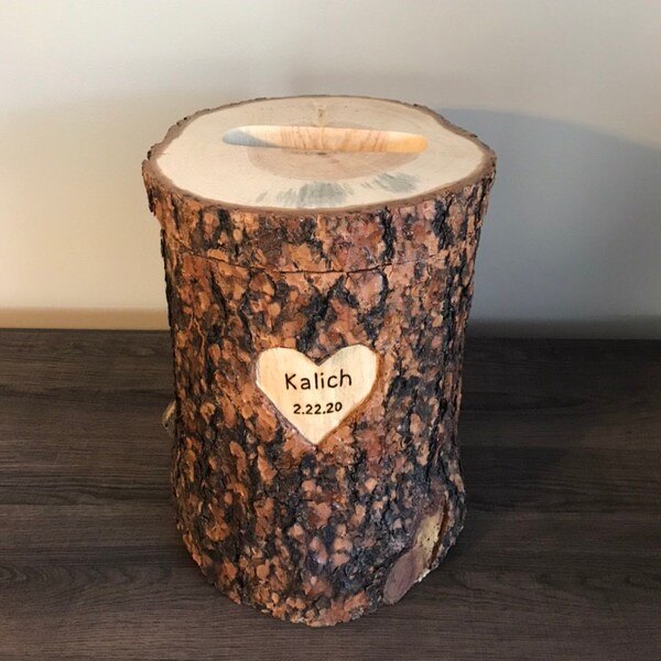 Rustic Woodsy Pine Log Pillar Candle 7" Tall for Tea Lights ...