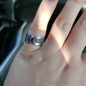 Creep Ring, Horror, Gothic, Halloween, Goth Jewelry, Aluminum Cuff Ring ...