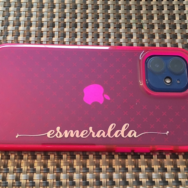 Personalized Name Decal: Custom Vinyl Sticker for Phone, Car - Etsy