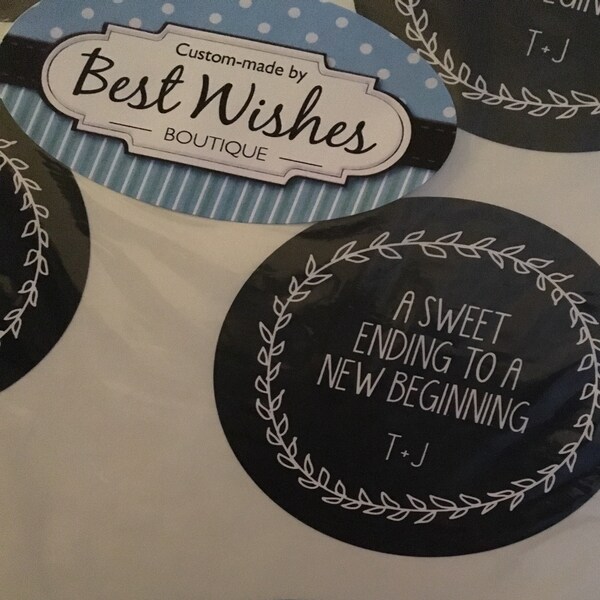 Custom 3-inch Sticker, Large BROWN KRAFT Round Label, Etsy Shop Product ...