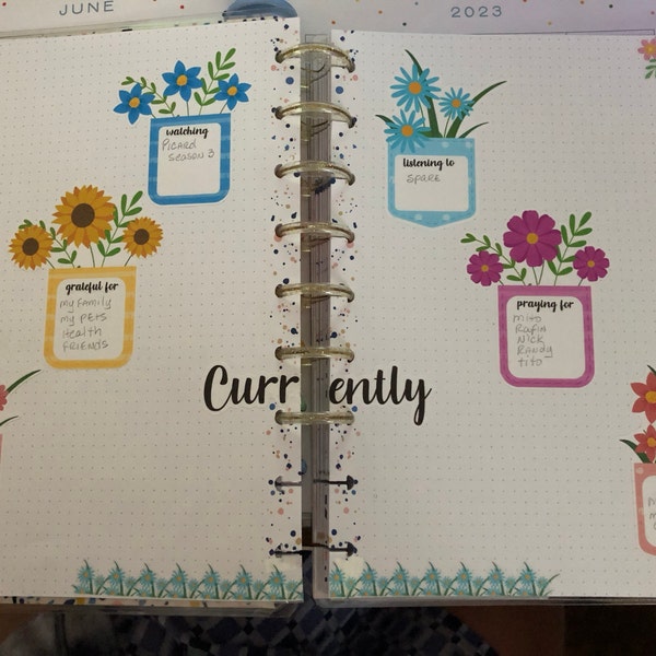 Printable Currently Page Stickers ~ Cute Hearts Valentines Theme for ...