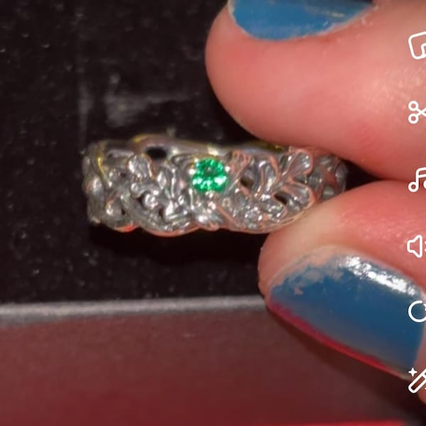 Fantasy Braided Tree Engagement Ring With Knot Twig Leaf, Unusual Women ...