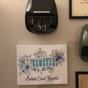 Madam Court Reporter Mask and Accessory Pouch | Etsy