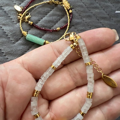 ZOE/ Collier ras du cou en turquoise africaine et amazonite Bohème chic ...