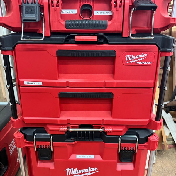 Alpha Rails™ Black - Threaded Milwaukee Packout Rails - Etsy