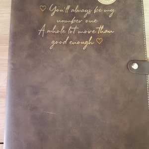 Personalized Journal Cover, Vintage Journal Cover, Customized Travel ...