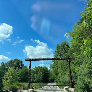 Custom Entry Way Steel Sign, Metal Hanging Gate Sign - Etsy