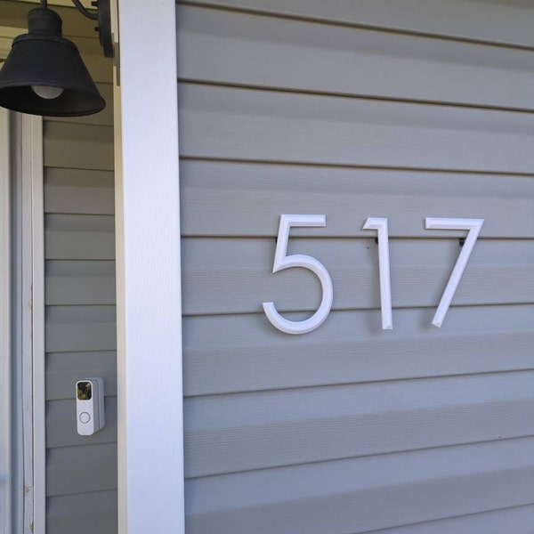 NO DRILLING REQUIRED 7.5 Vinyl Siding House Numbers Black or White - Etsy