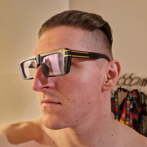 Chamber Rectangle Glasses | Shades 100% UV Protection | Valorant ...