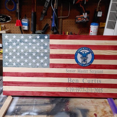 US Air Force Wall Art Laser Cut Sign Gift Idea Army Unfinished Wood ...