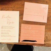 Rust Wedding Invitation Suite — Printable Desert Wedding Invitation ...